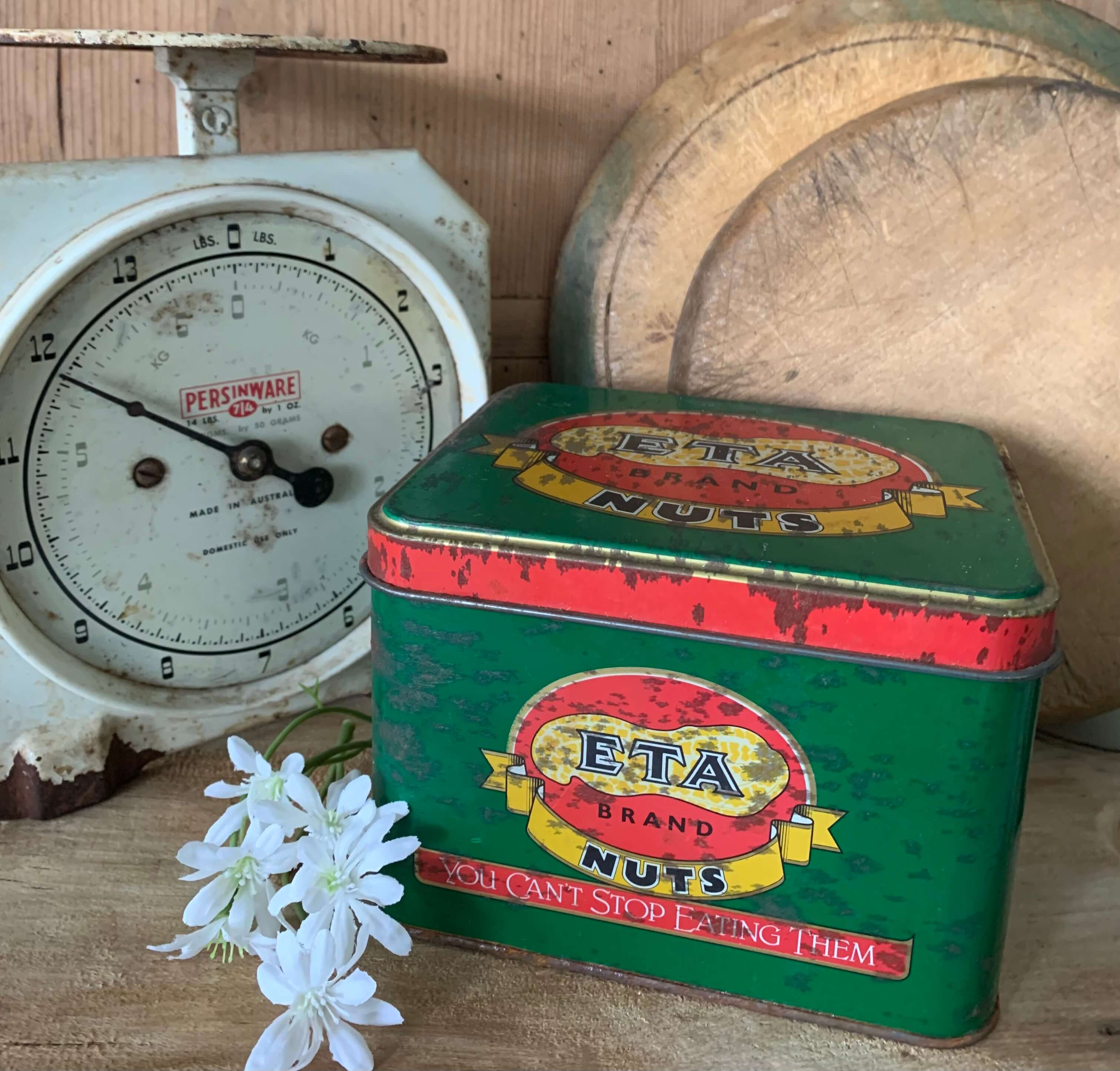 Eta Brand Nuts Hinged Lid Tin – Countin' Crows Mercantile