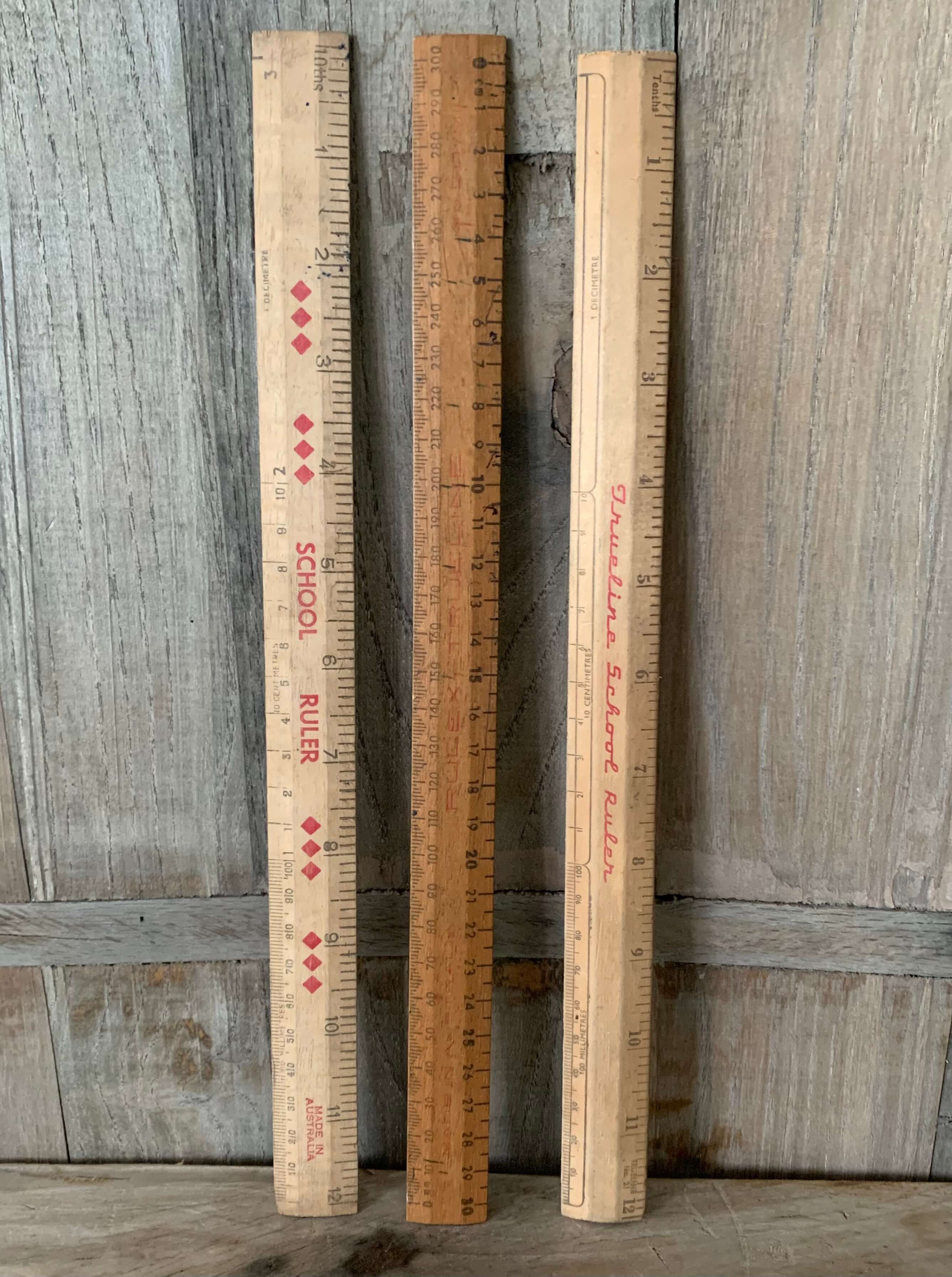 Vintage Timber School Rulers – Countin' Crows Mercantile